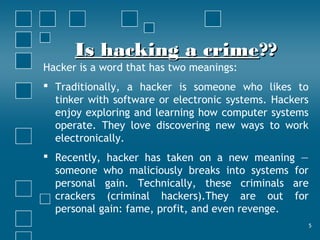 Ethical hacking | PPT