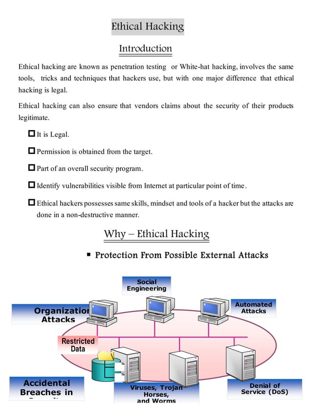 Ethical hacking | PDF