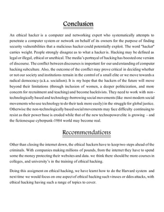 Ethical hacking | DOCX