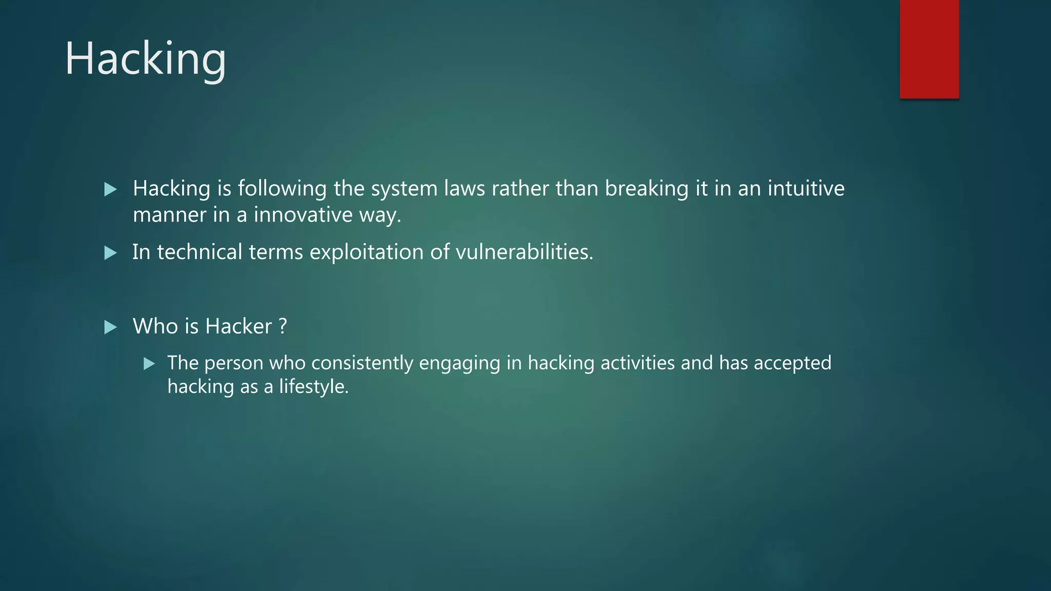 Ethical hacking | PPTX