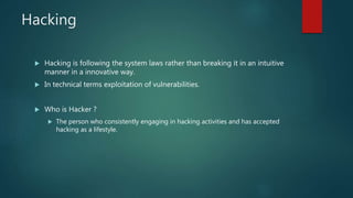 Ethical hacking | PPTX