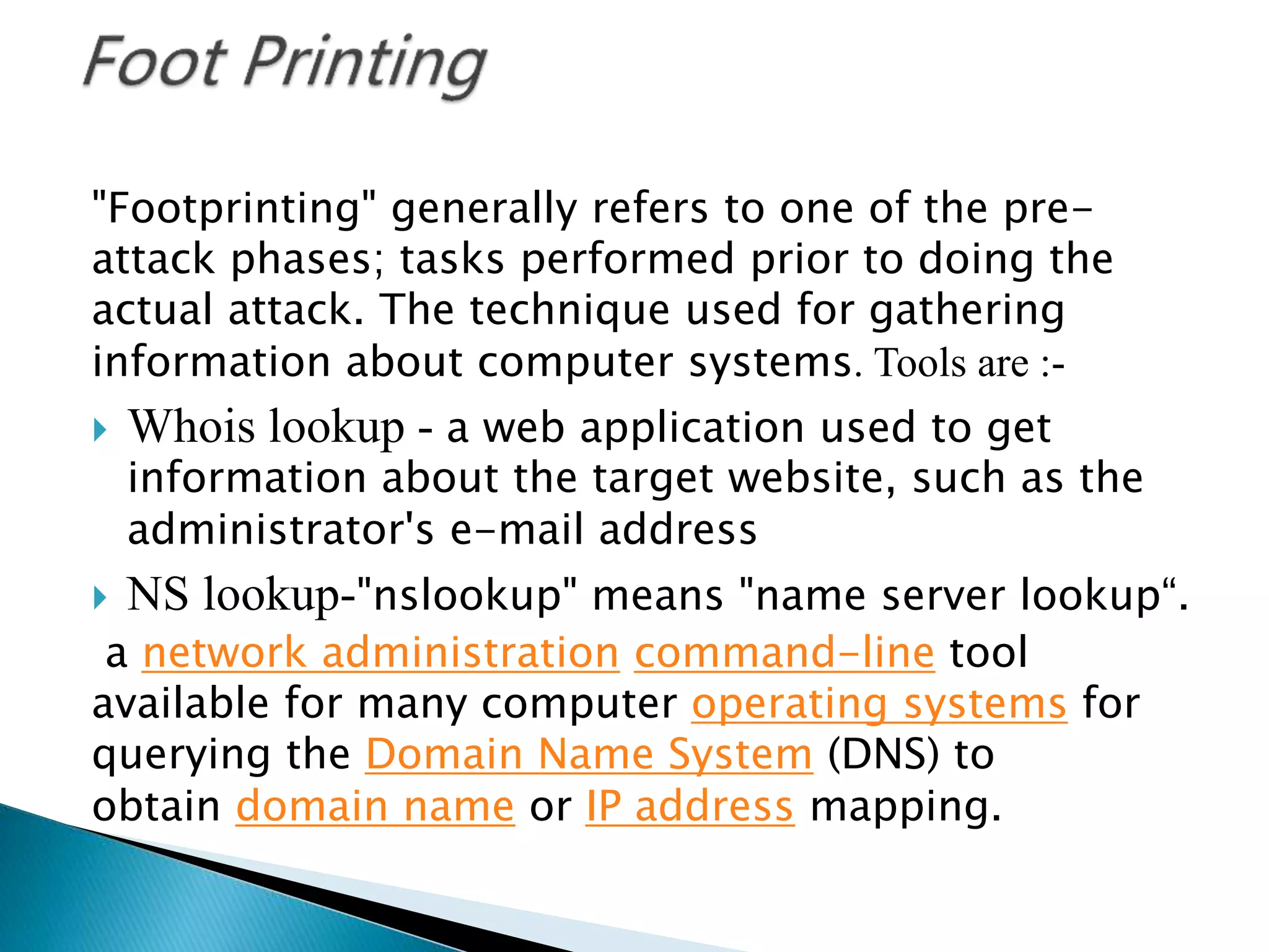 Ethical Hacking Penetration Testing Pptx Operating Systems