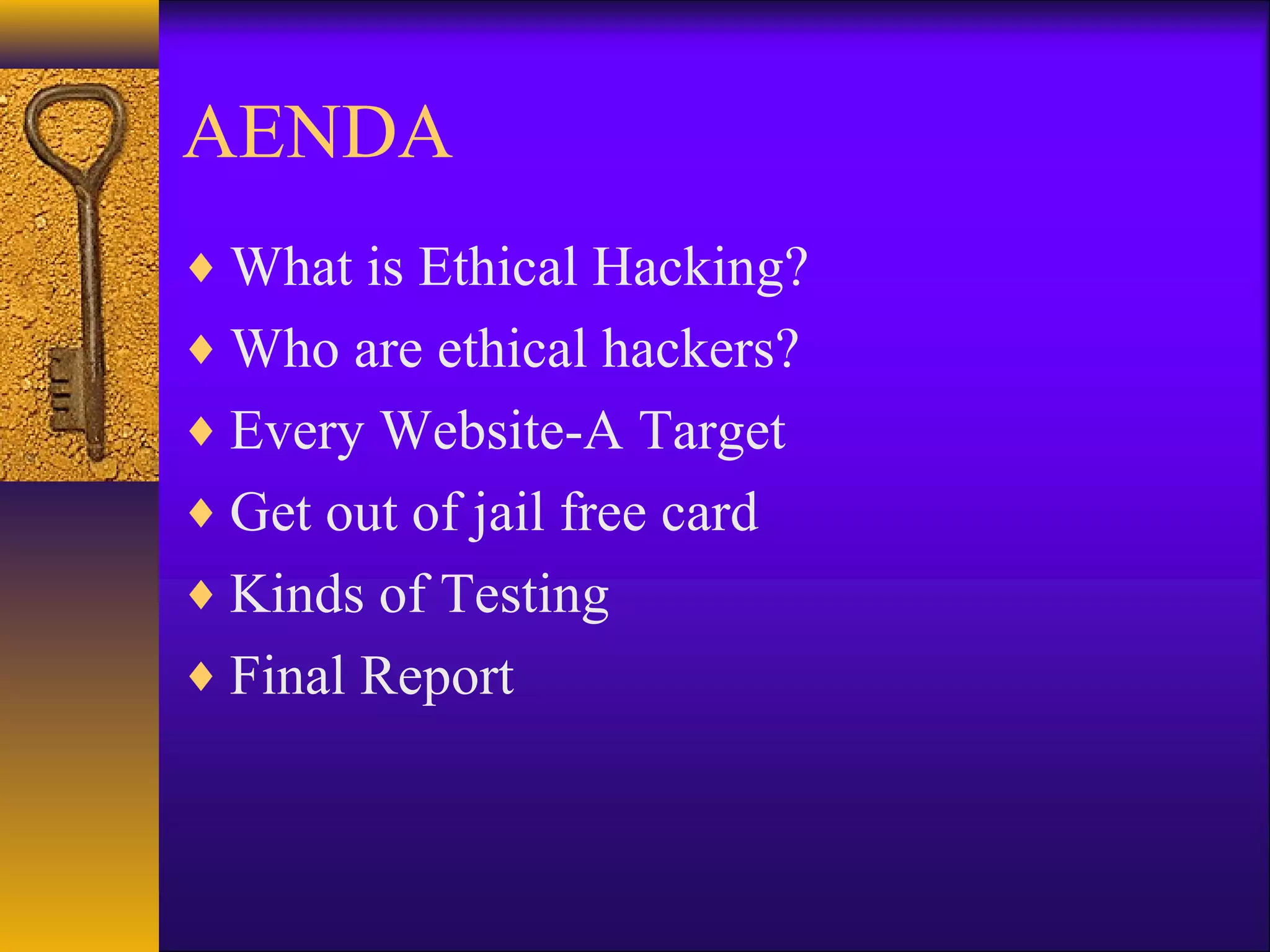 Ethical hacking | PPT