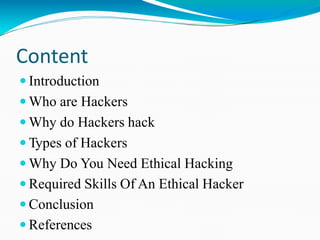 Ethical hacking | PPTX