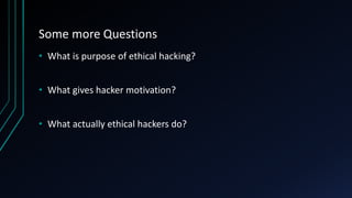 Ethical hacking | PPT