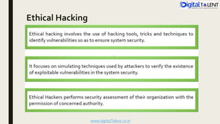 Ethical hacking (Hackingmantra) | PPTX | Operating Systems | Computer Software and Applications