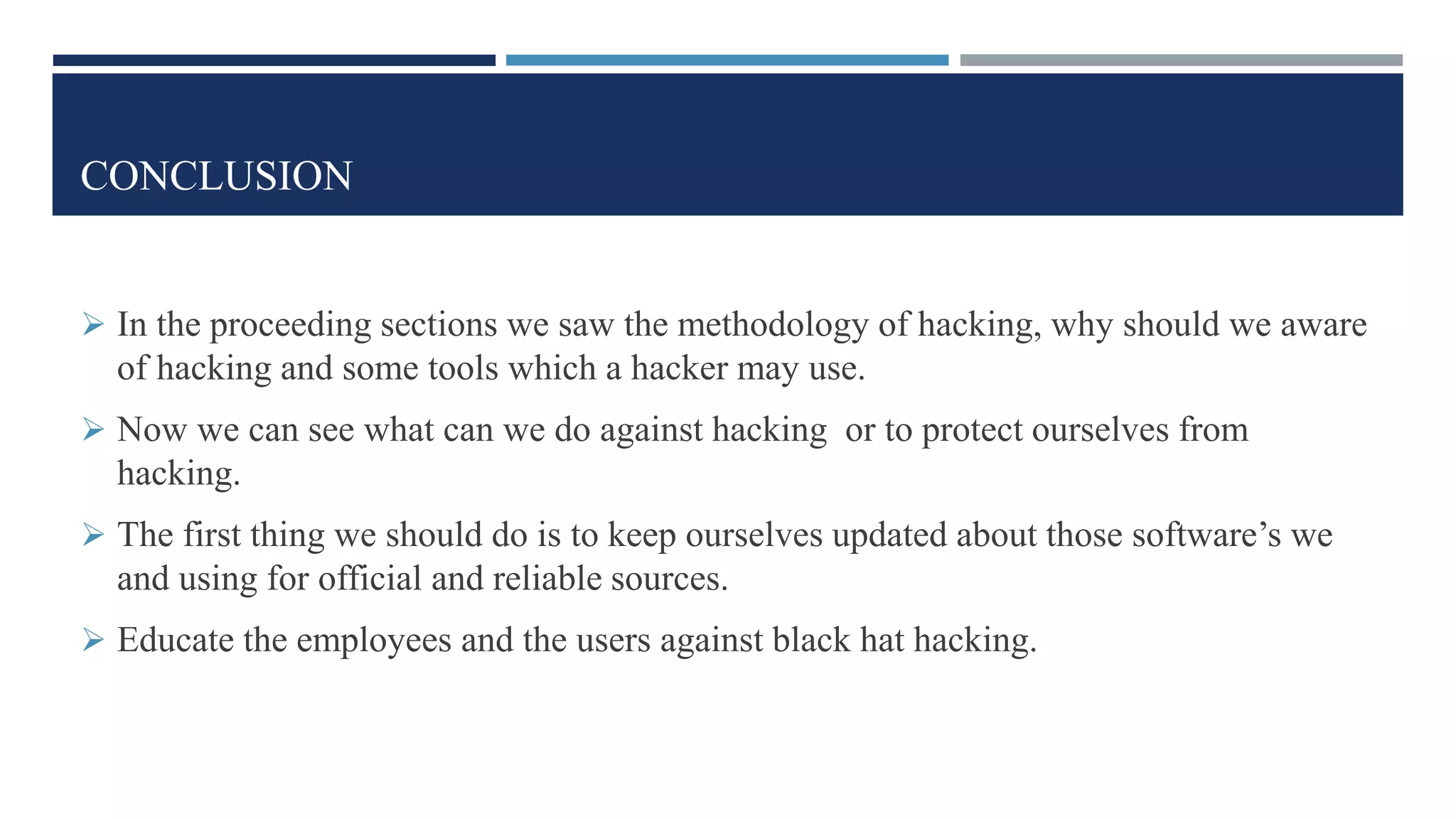 Ethical hacking | PPTX