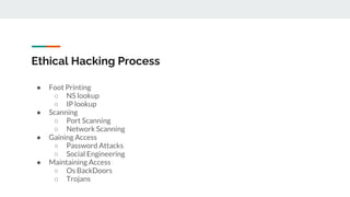 Ethical Hacking - An Overview | PPT