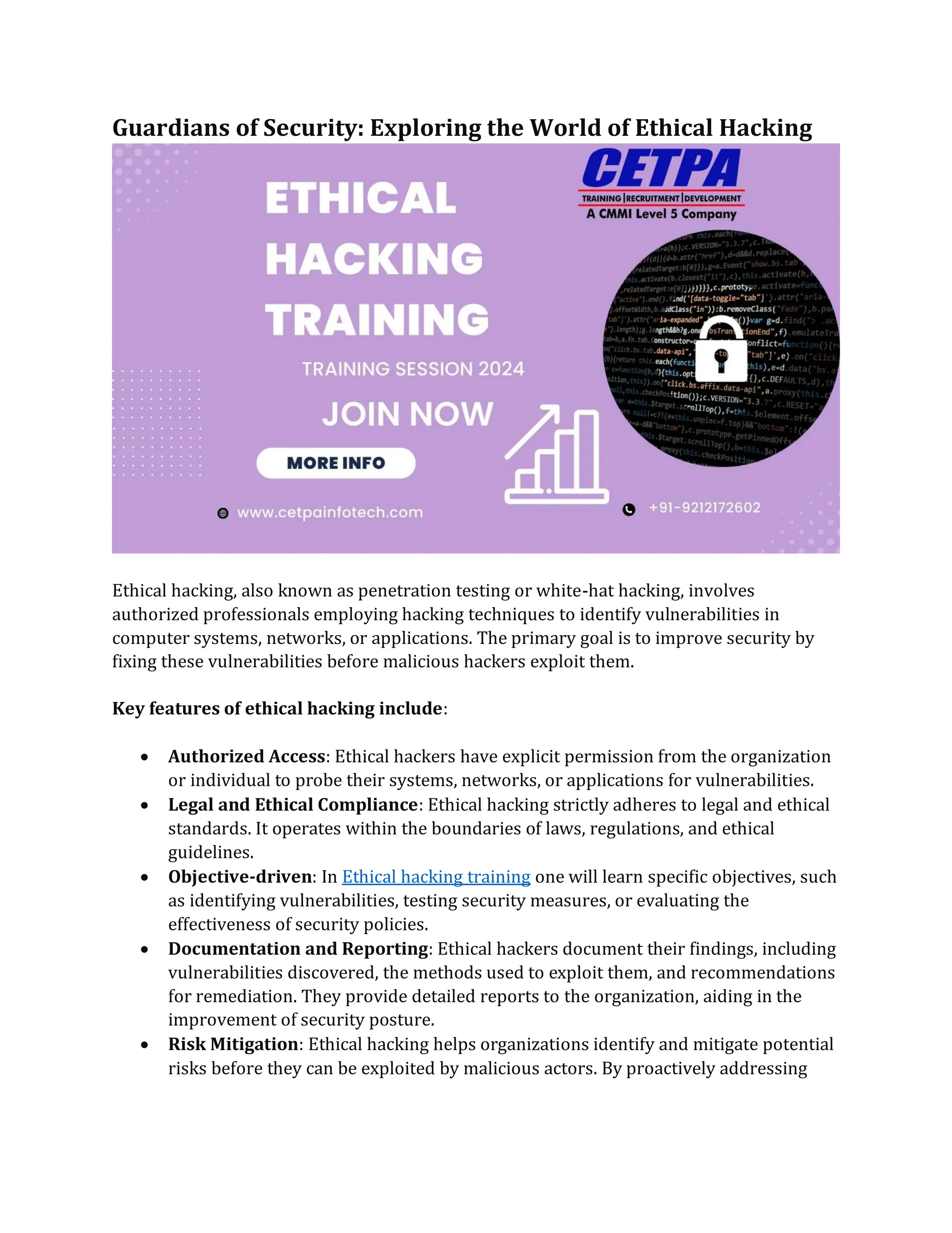 Exploring Ethical Hacking for a Safer Digital World | PDF