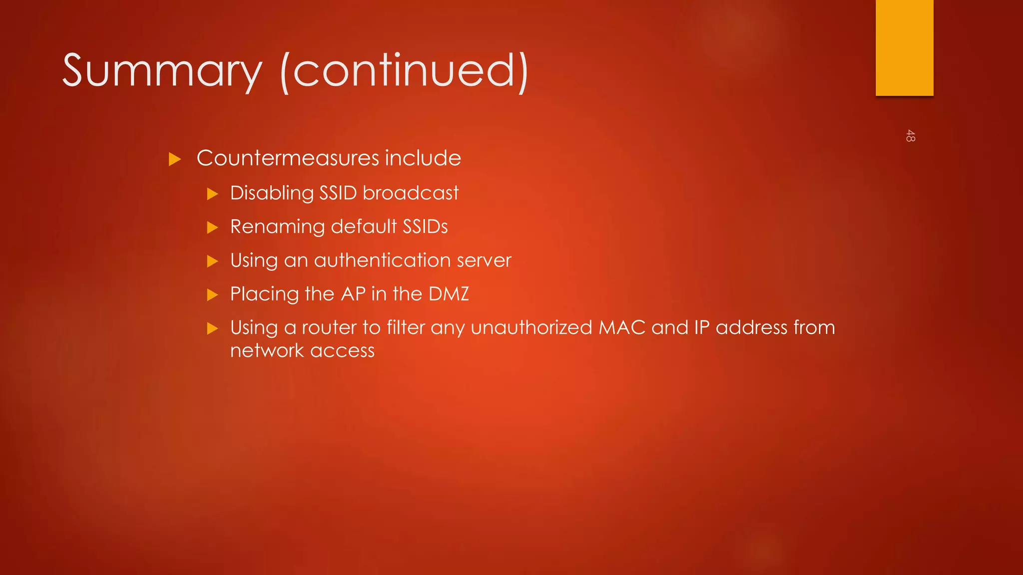 Ethical hacking Chapter 11 - Exploiting Wireless Networks - Eric Vanderburg | PPT