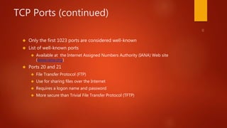 Ethical hacking Chapter 2 - TCP/IP - Eric Vanderburg | PPTX