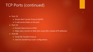 Ethical hacking Chapter 2 - TCP/IP - Eric Vanderburg | PPTX