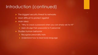 Ethical hacking Chapter 5 - Physical Information Gathering - Eric Vanderburg | PPT