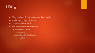 Ethical hacking Chapter 6 - Port Scanning - Eric Vanderburg | PPTX