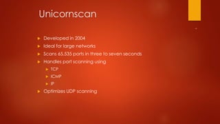 Ethical hacking Chapter 6 - Port Scanning - Eric Vanderburg | PPTX