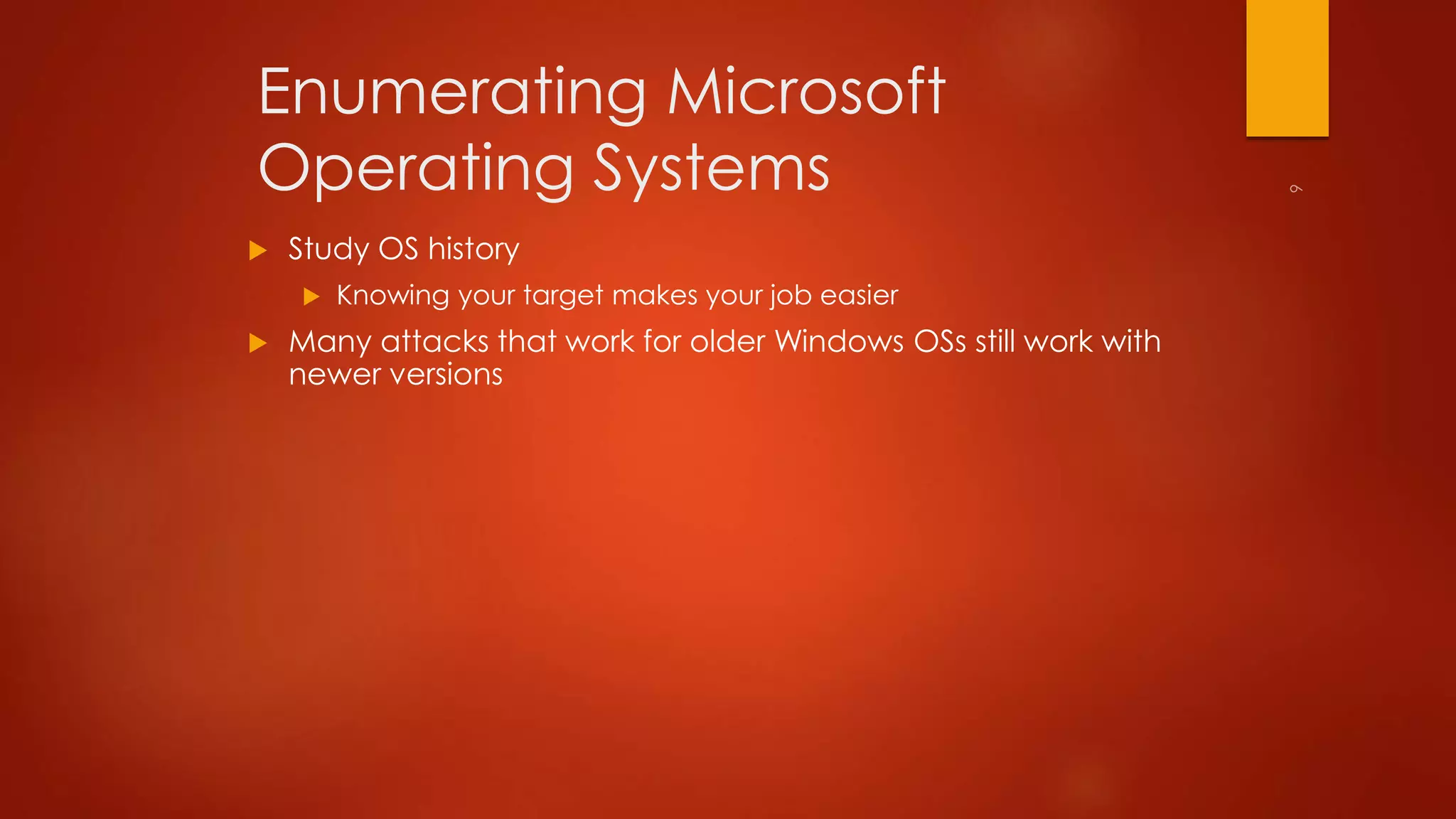Ethical hacking Chapter 7 - Enumeration - Eric Vanderburg | PPTX