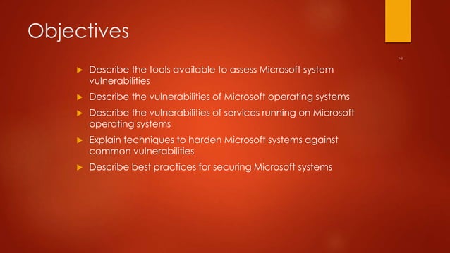 Ethical hacking chapter 8 - Windows Vulnerabilities - Eric Vanderburg | PPTX | Operating Systems ...