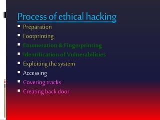 Ethical hacking | PPTX