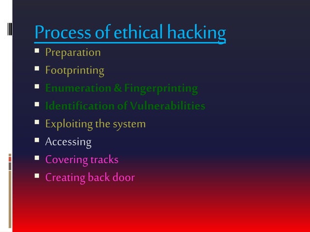 Ethical hacking | PPT