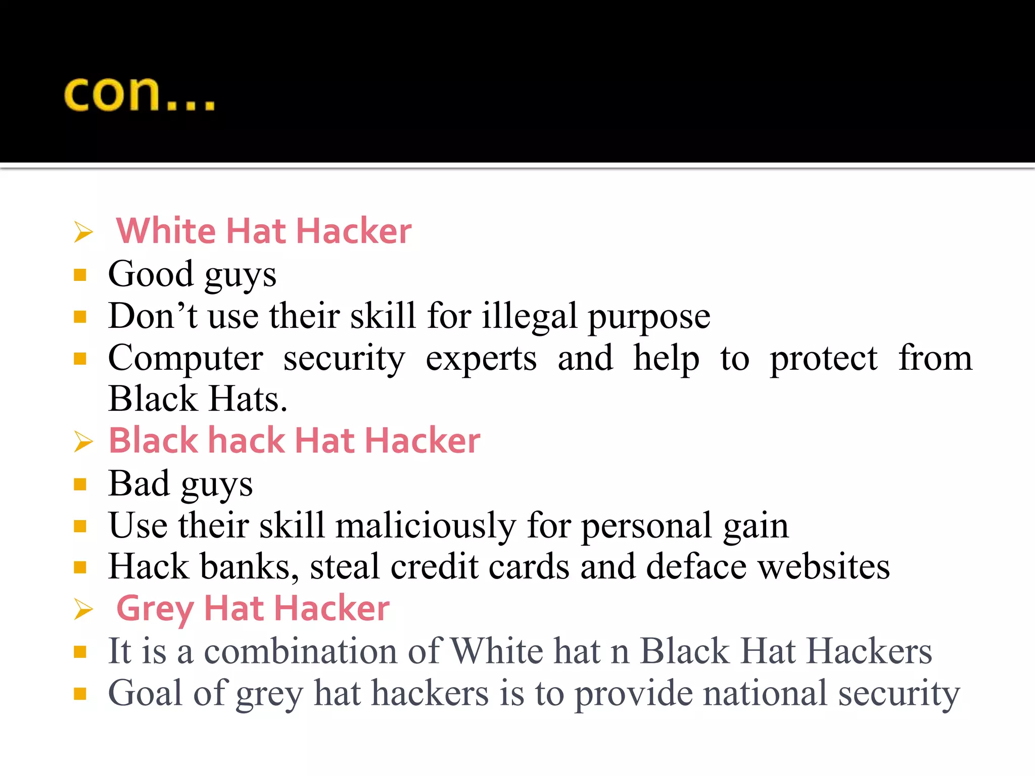 Ethical hacking | PPTX