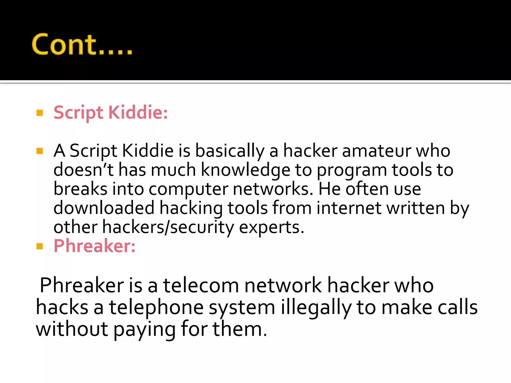 Ethical hacking | PPTX