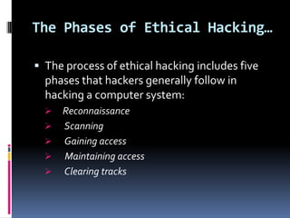 Ethical hacking11601031 (1) | PPTX