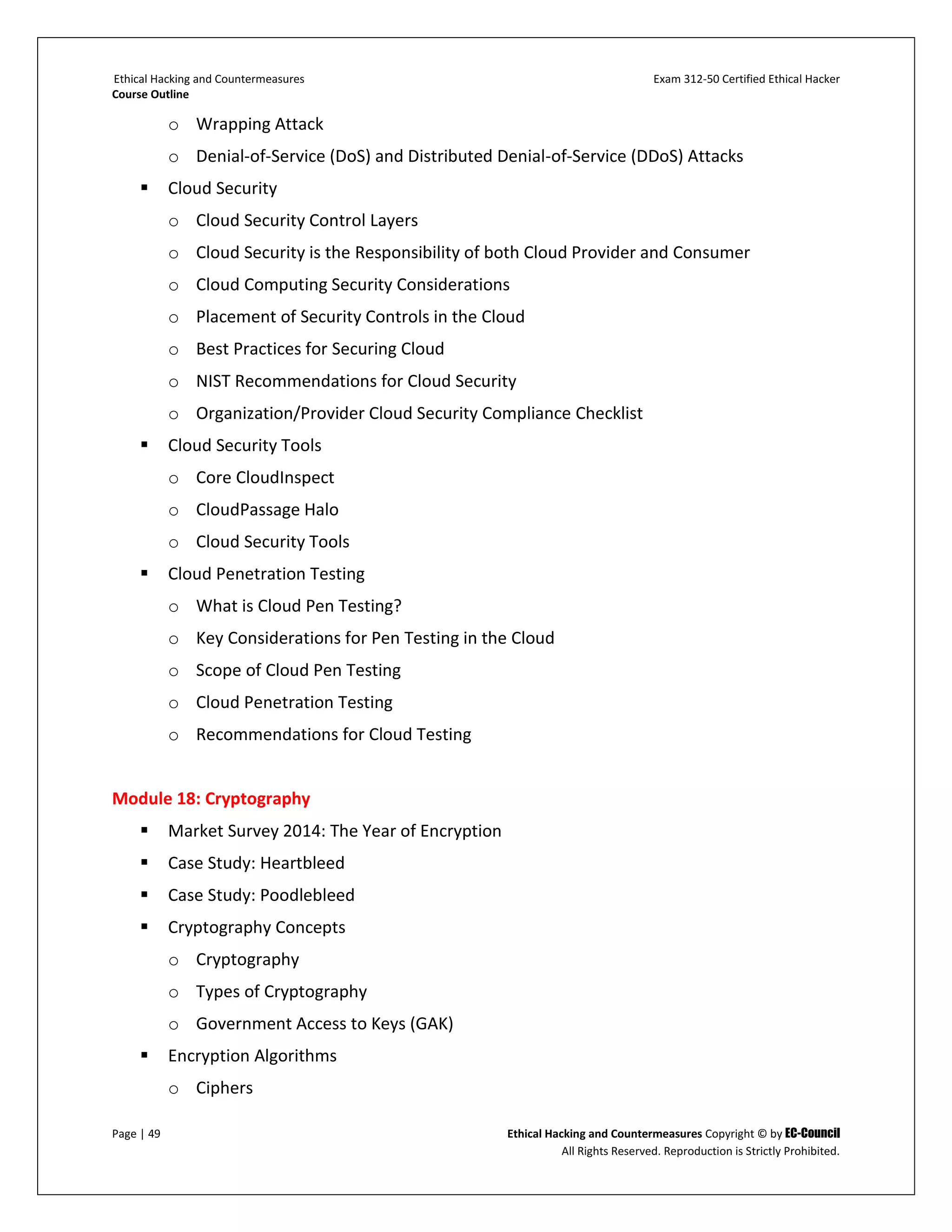 Ethical hacking and countermeasures | PDF