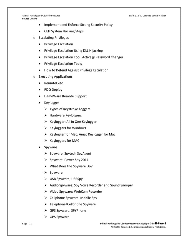 Ethical hacking and countermeasures | PDF