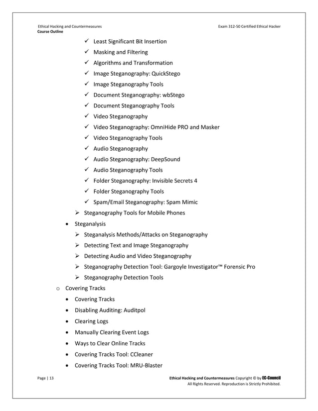 Ethical hacking and countermeasures | PDF
