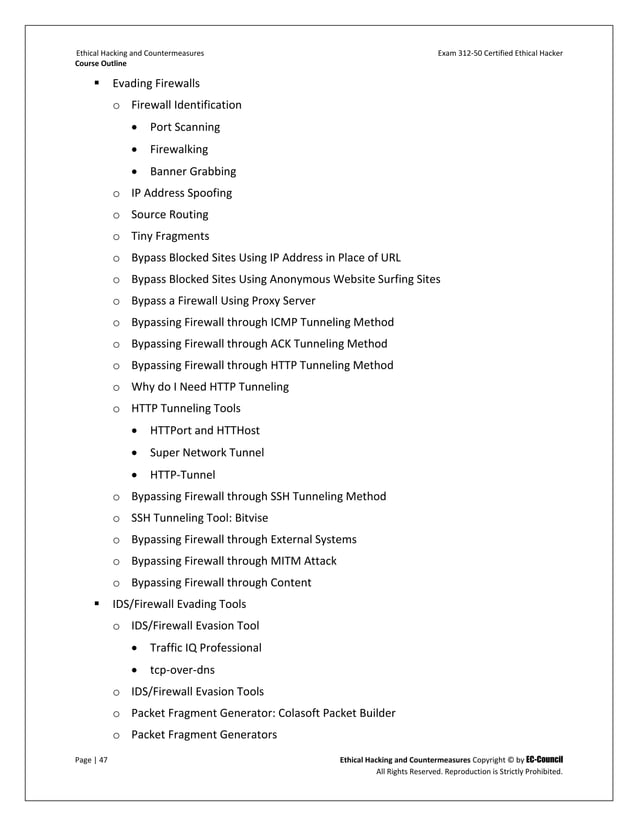 Ethical Hacking And Countermeasures Pdf