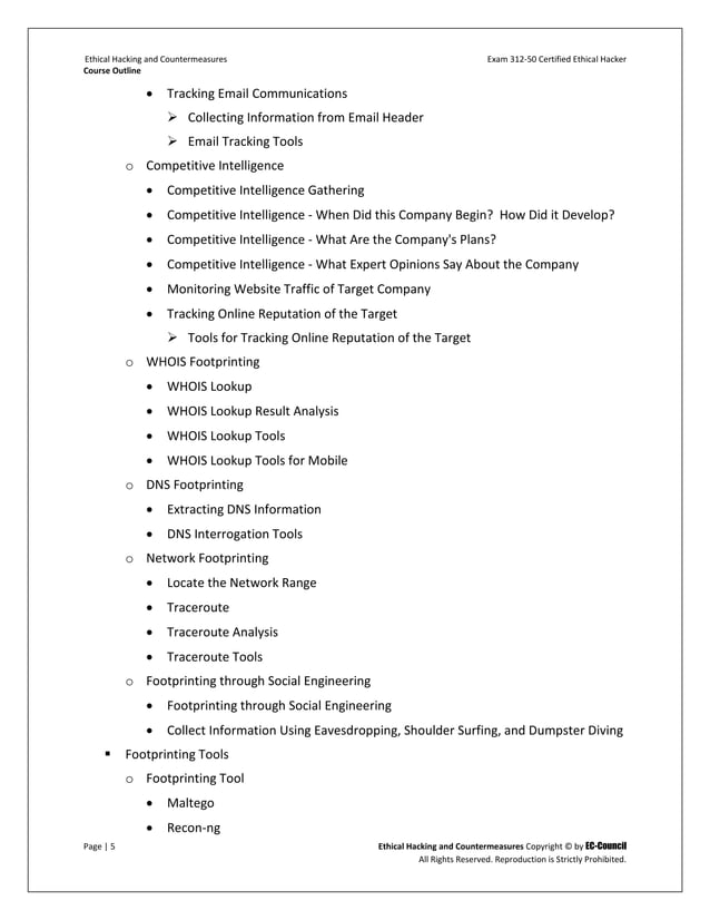 Ethical hacking and countermeasures | PDF