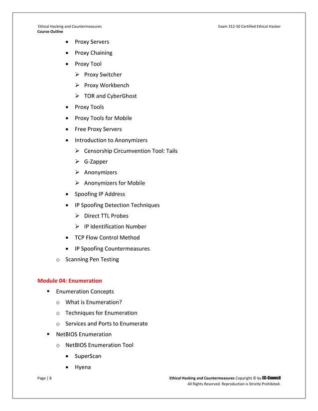 Ethical hacking and countermeasures | PDF