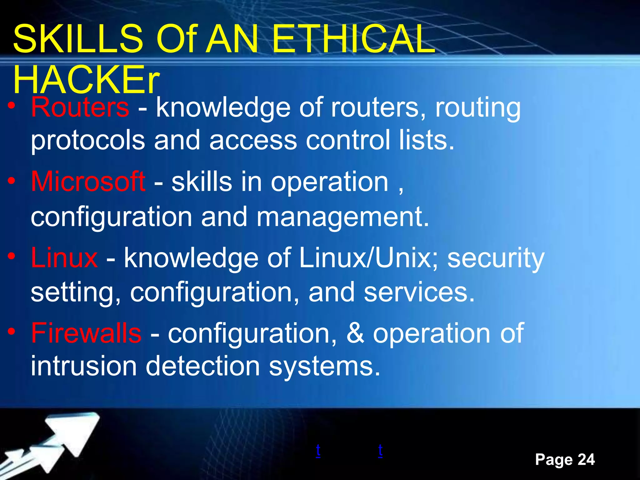 Ethical hacking and cyber security intro | PPTX