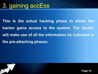 Ethical hacking and cyber security intro | PPTX