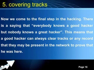 Ethical hacking and cyber security intro | PPTX