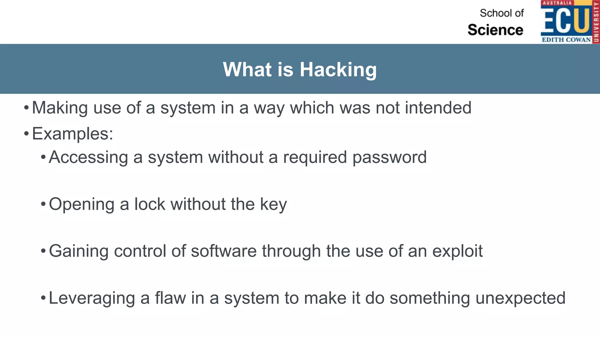 Ethical Hacking and Defense Penetration | PPTX