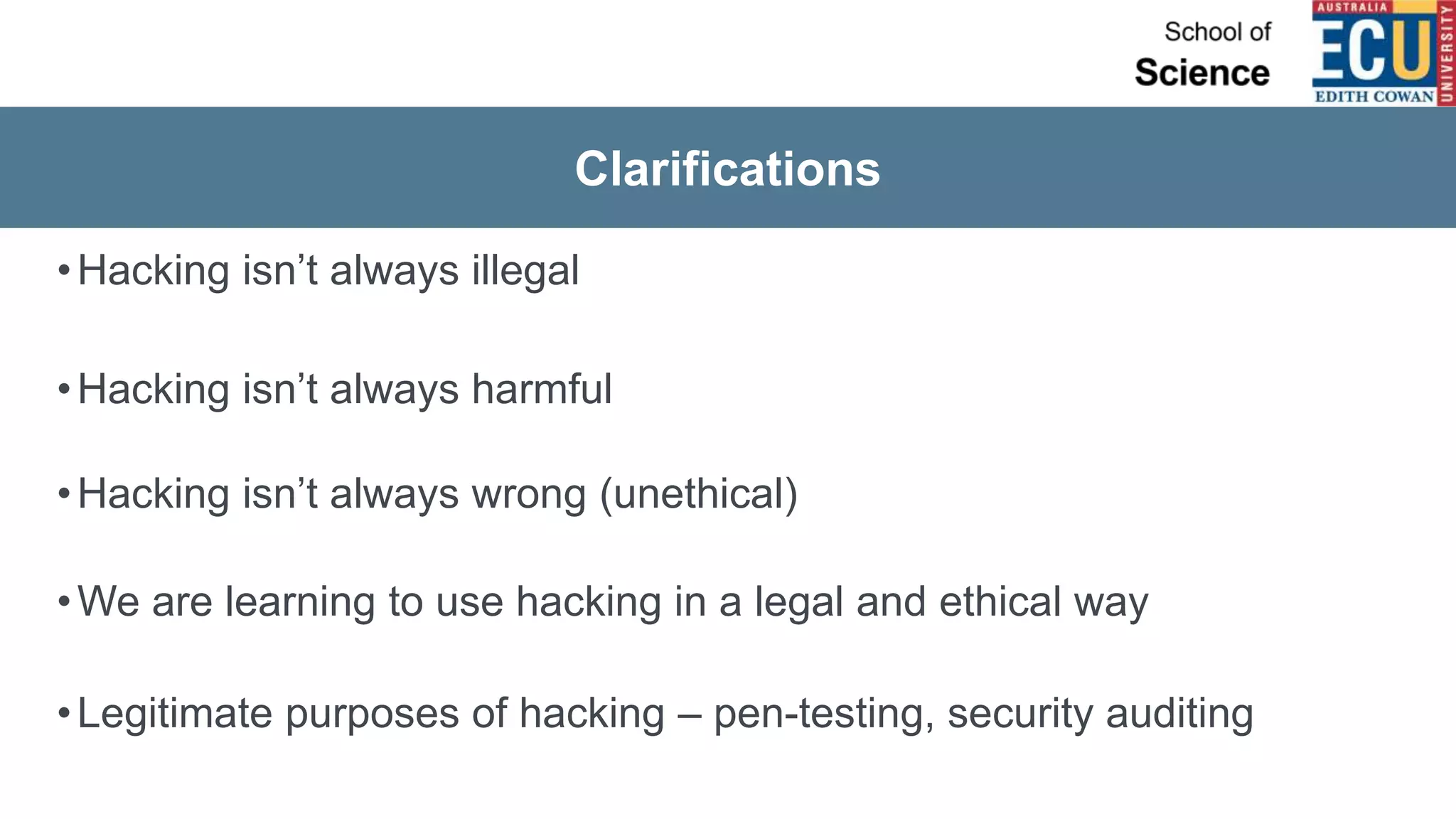 Ethical Hacking and Defense Penetration | PPTX