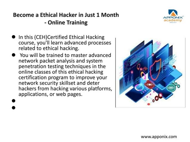 Ethical hacking certification training course (1) | PPT