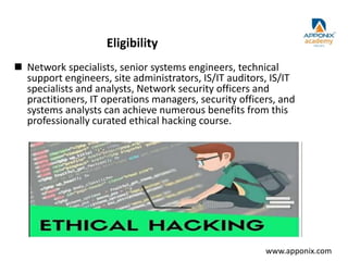 Ethical hacking certification training course (1) | PPT