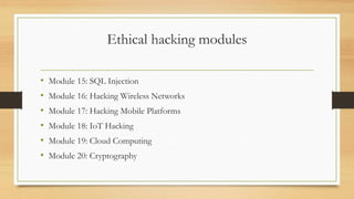 Ethical Hacking Course.pdf | Computing | Technology & Computing