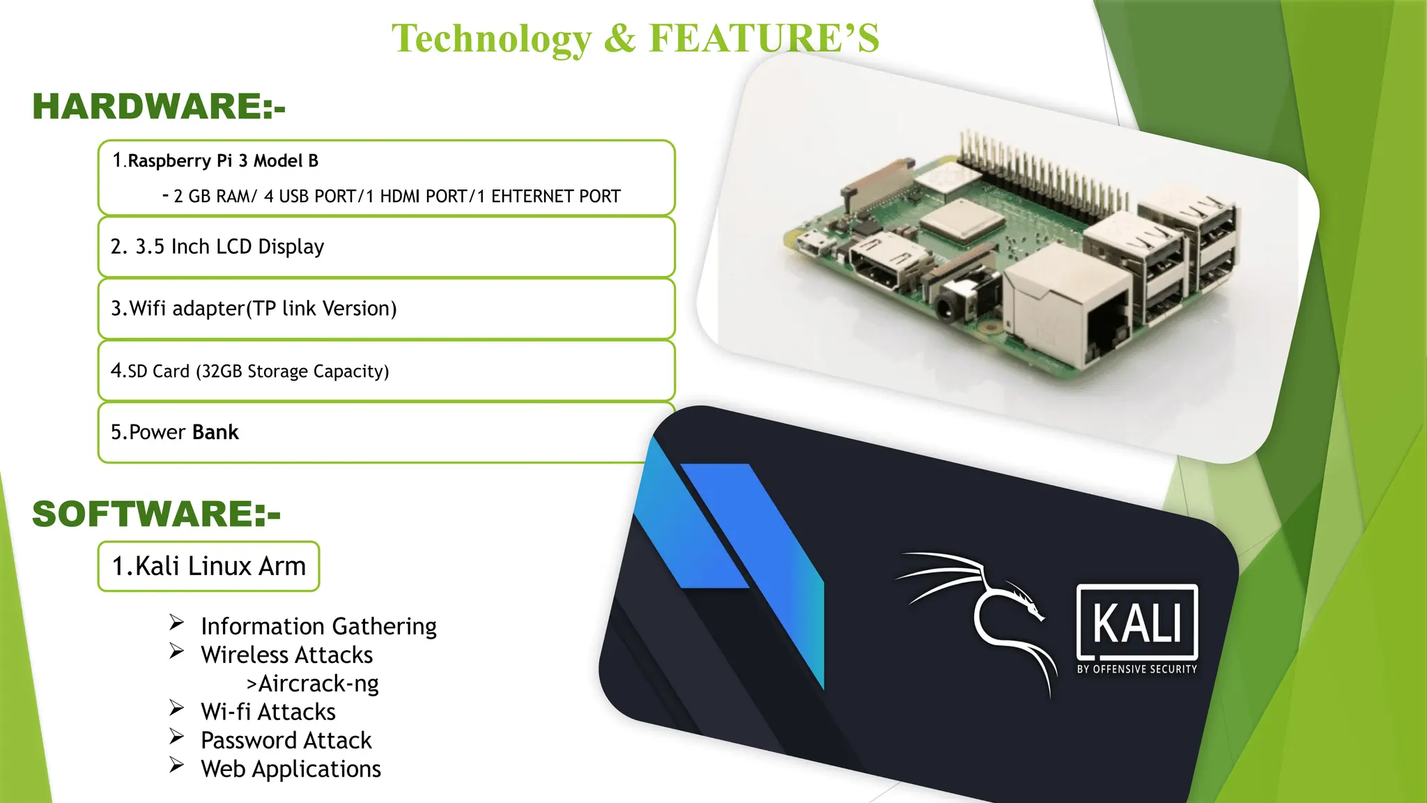 Ethical Hacking Devices available for doing projects | PPTX