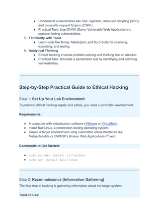 Master Ethical Hacking Basics Like a Pro | PDF