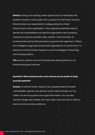 Ethical hacking interview questions and answers | PDF