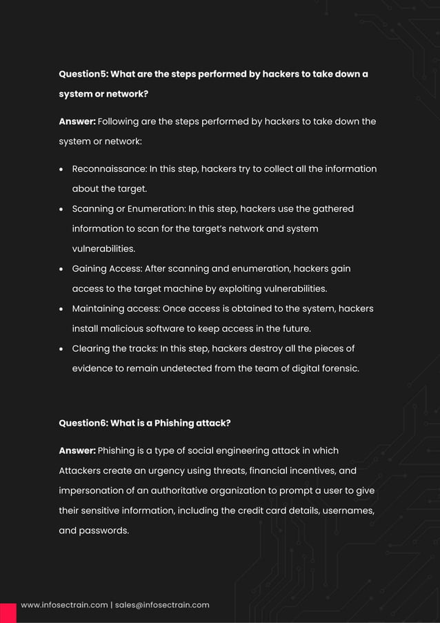 Ethical hacking interview questions and answers | PDF | Databases | Computer Software and ...