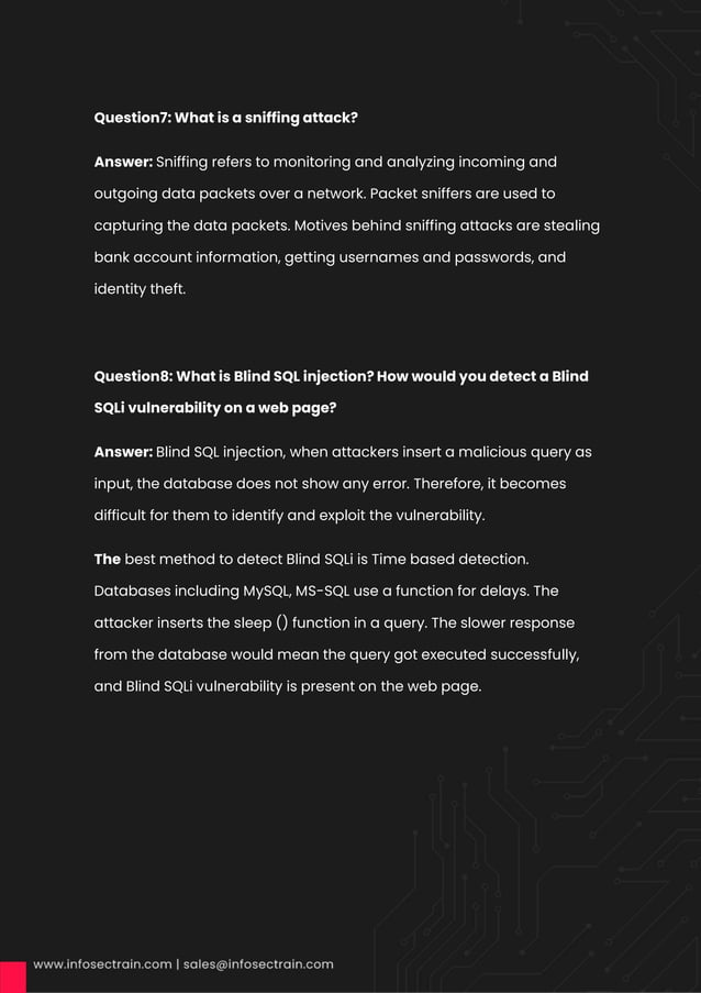 Ethical hacking interview questions and answers | PDF | Databases ...