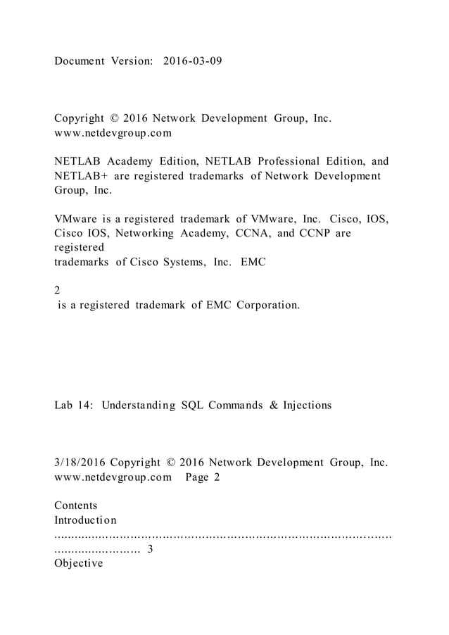 Ethical hacking lab series lab 14 understan | PDF