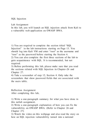 Ethical hacking lab series lab 14 understan | PDF