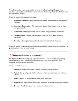 🔐 Ethical Hacking Lifecycle_ A Beginner’s Guide to Cybersecurity’s ...