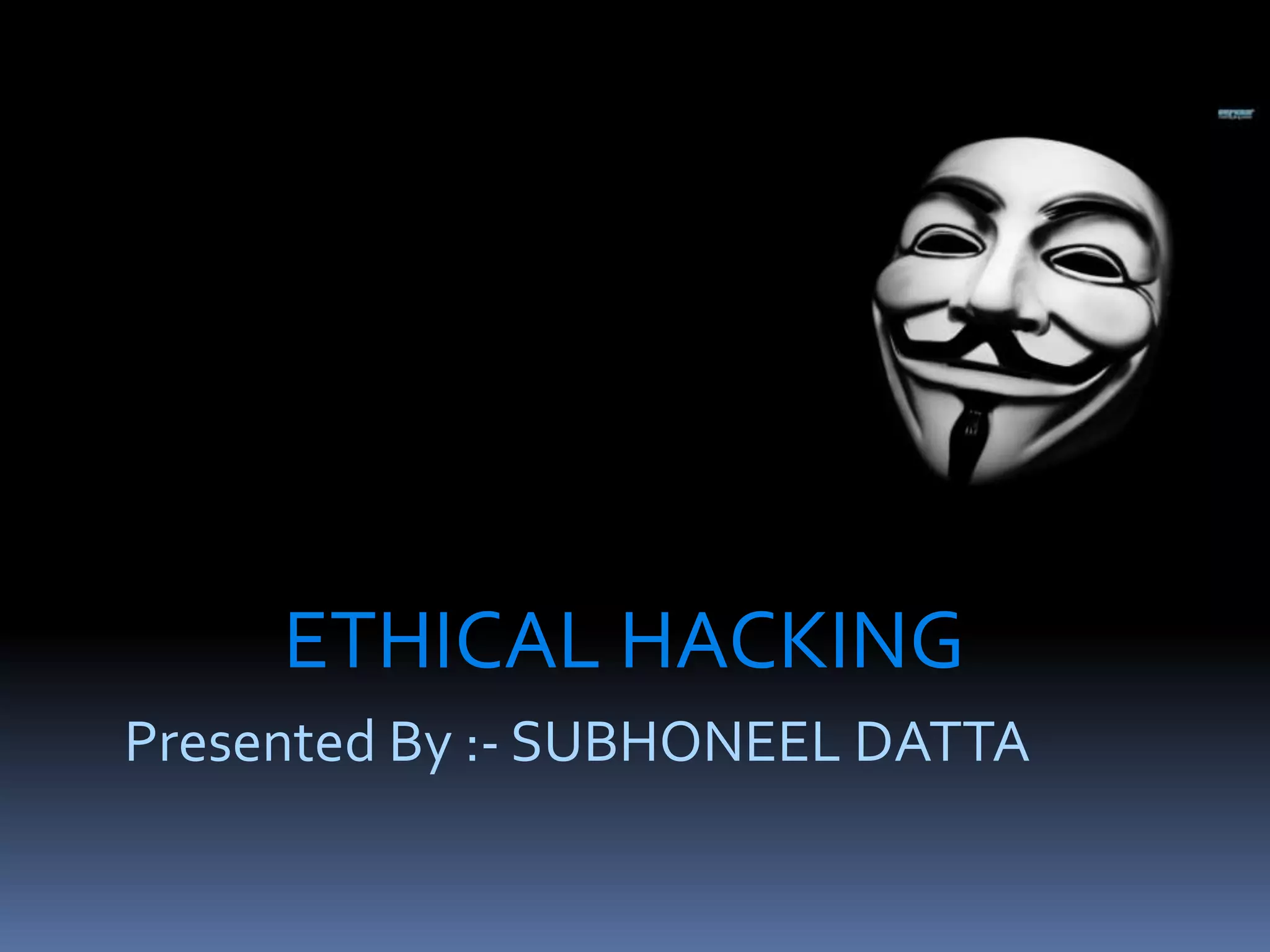 Ethical Hacking Overview | PPT