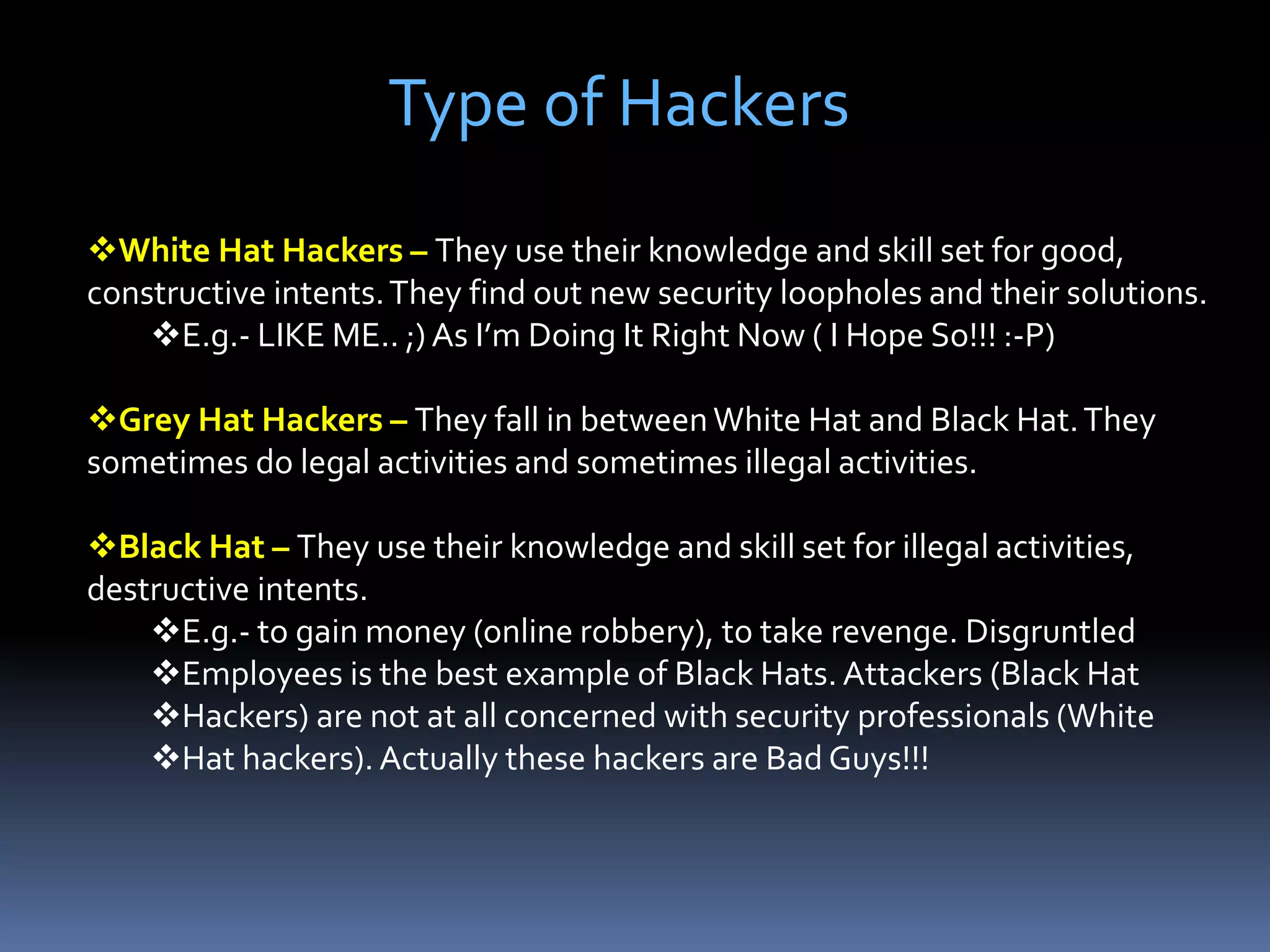 Ethical Hacking Overview | PPT